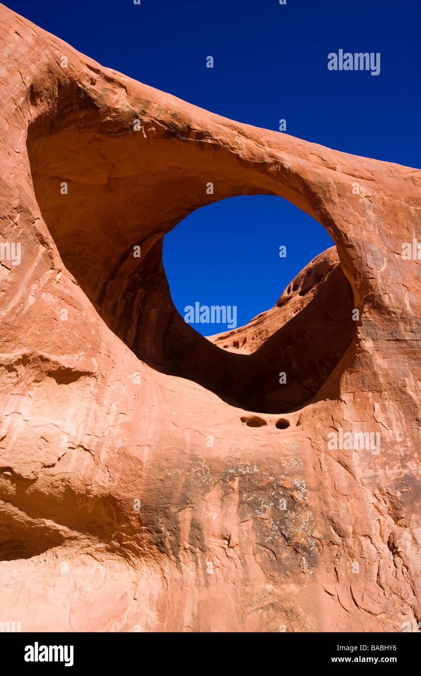 Moccasin Arch in Monument Valley Tribal Park, Arizona, USA Stock Photo ...