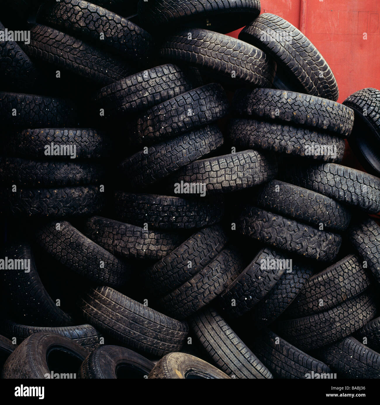 Pile of tires close-up Stock Photo - Alamy