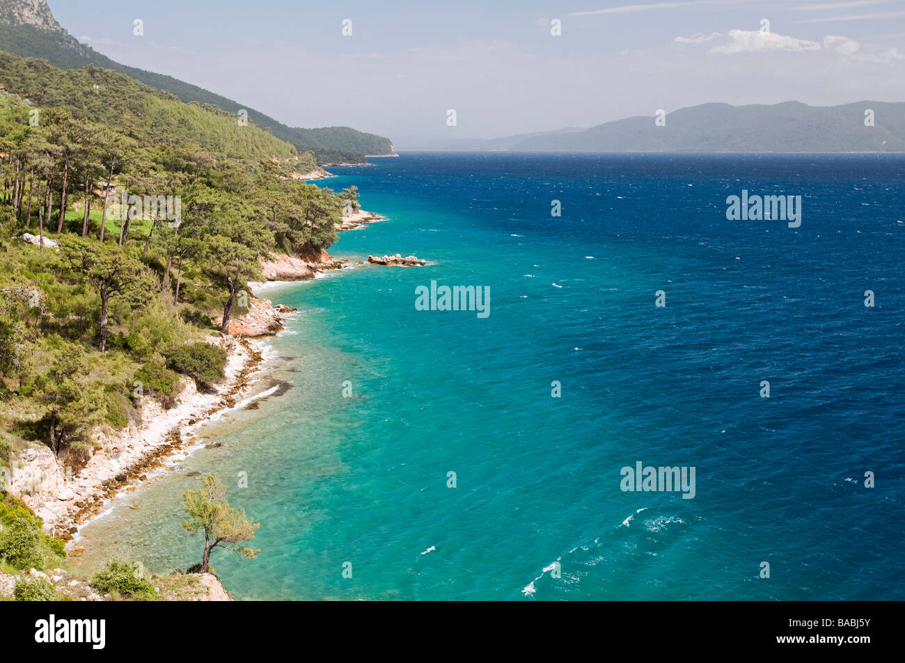 Scenic view of Gokova Bay, Mugla Turkey Stock Photo - Alamy