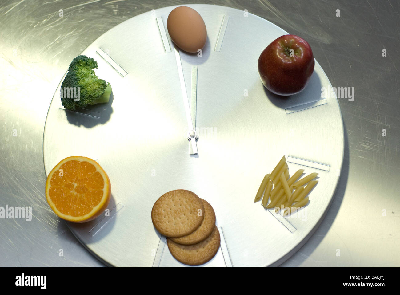 clock food - image of a clock face with different foods at every hour ...