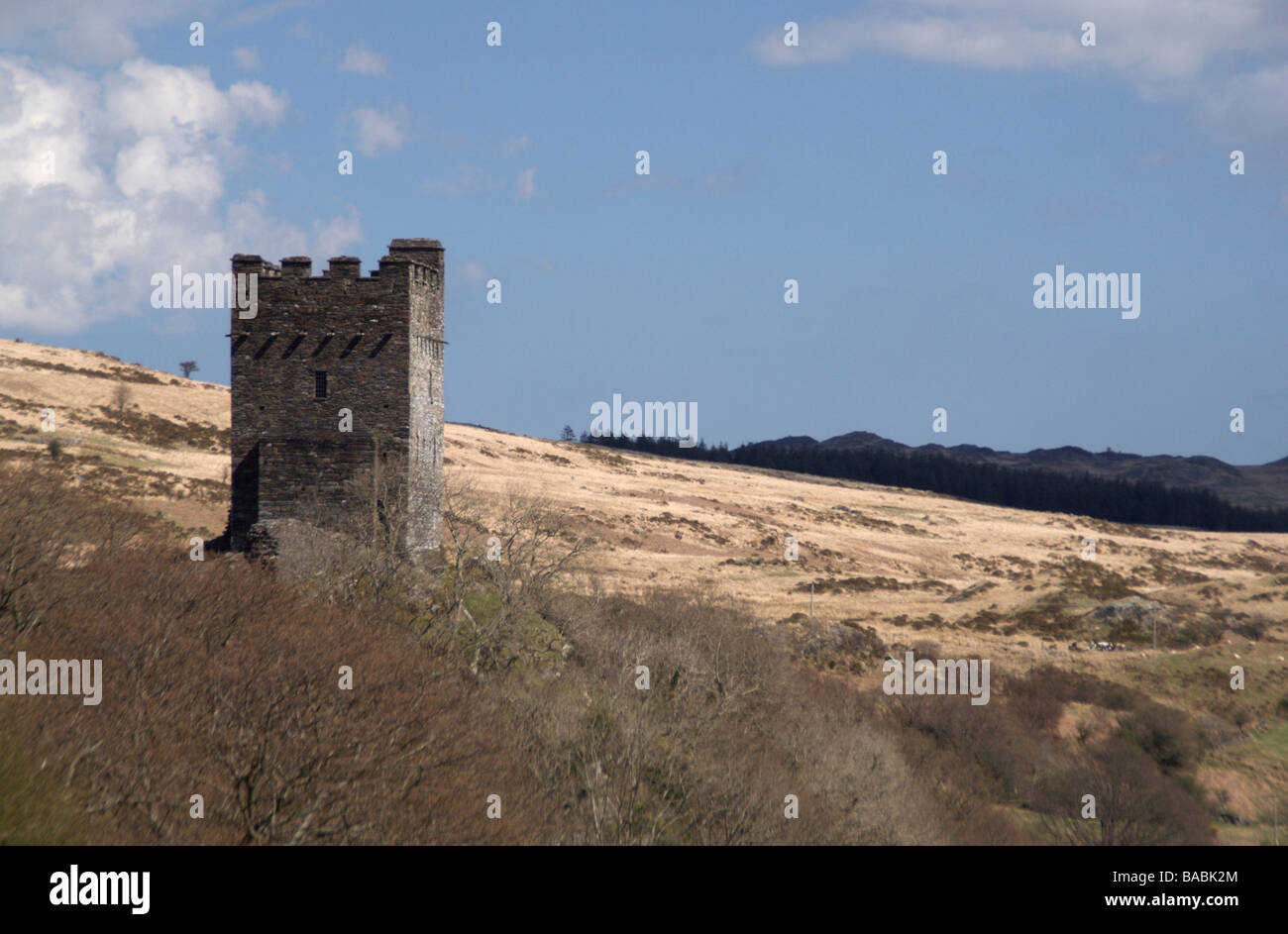 Dolwyddelan Castle in Snowdonia, North Wales Stock Photo - Alamy