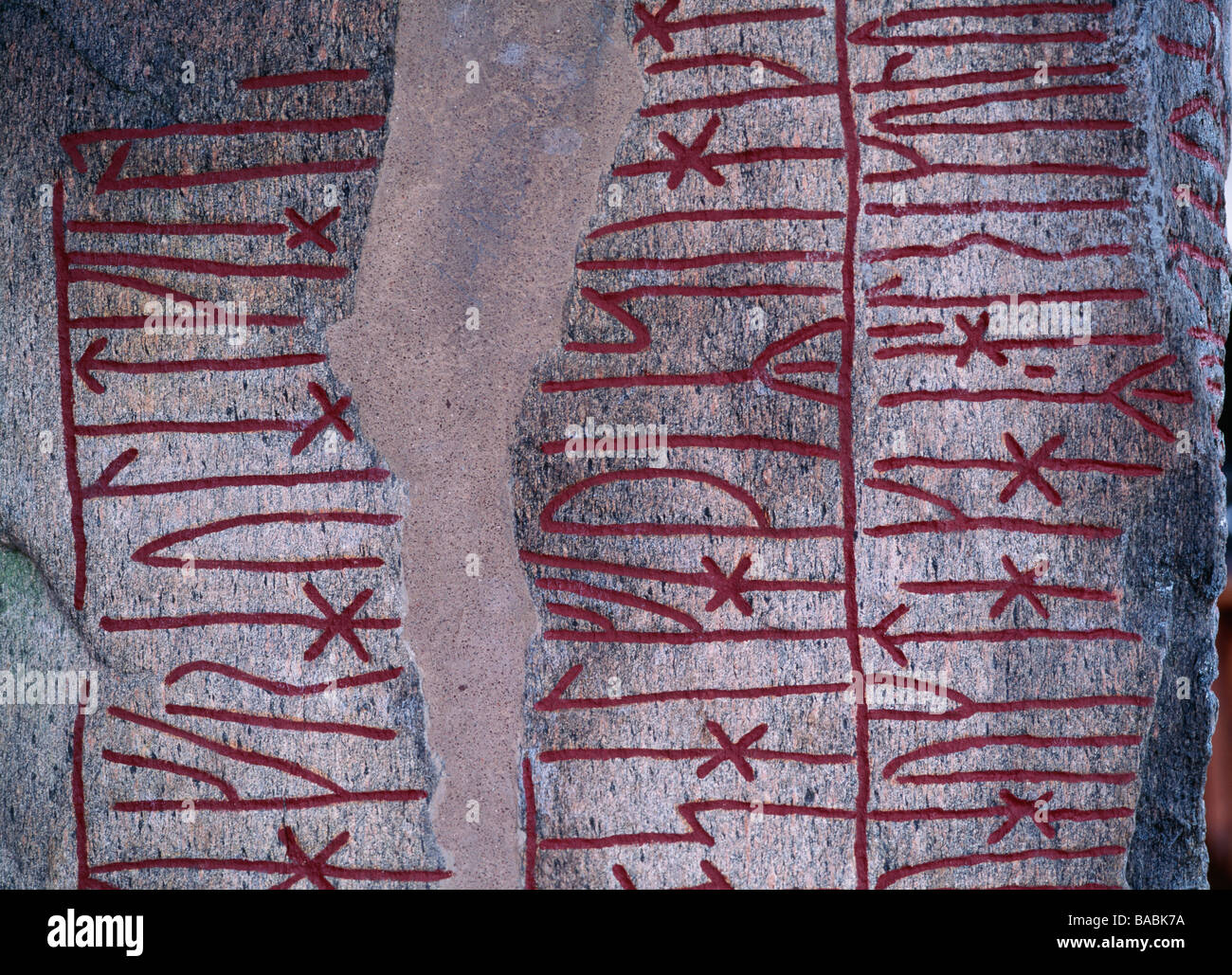 Graffiti on rock close-up Stock Photo - Alamy