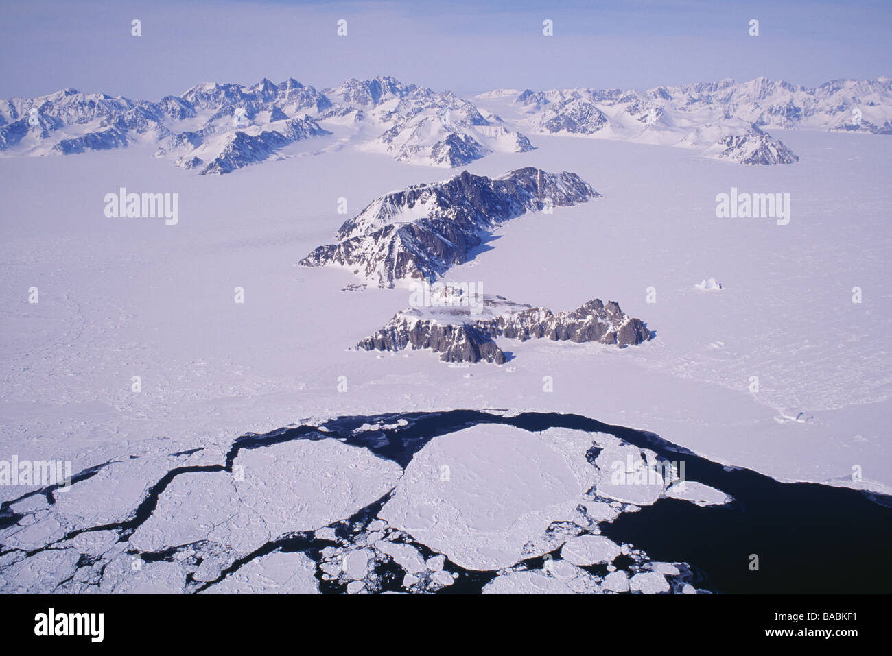 Ice floating on water Stock Photo - Alamy