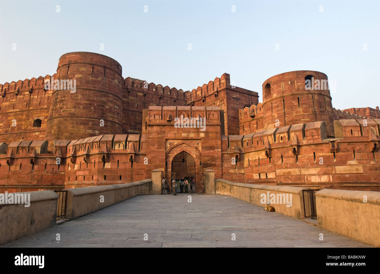 The Main Gate to the Agra Fort Complex or the Red Fort of Agra, India ...
