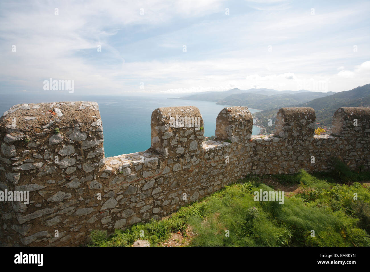 Castle, Cefalu, Sicily, Italy Stock Photo - Alamy