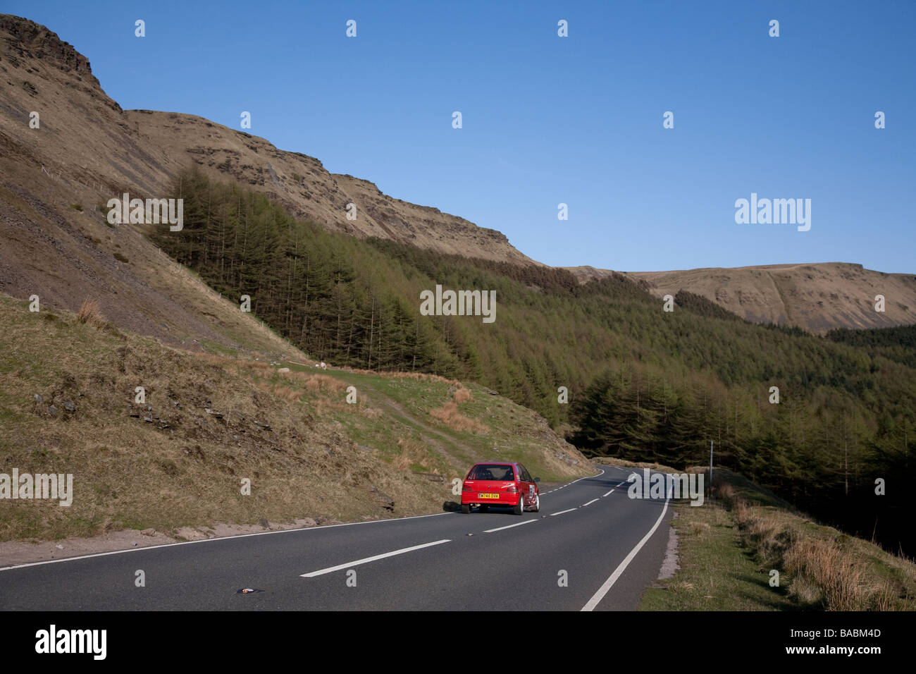 Bwlch mountain pass linking the Rhondda and the Ogmore valleys in ...