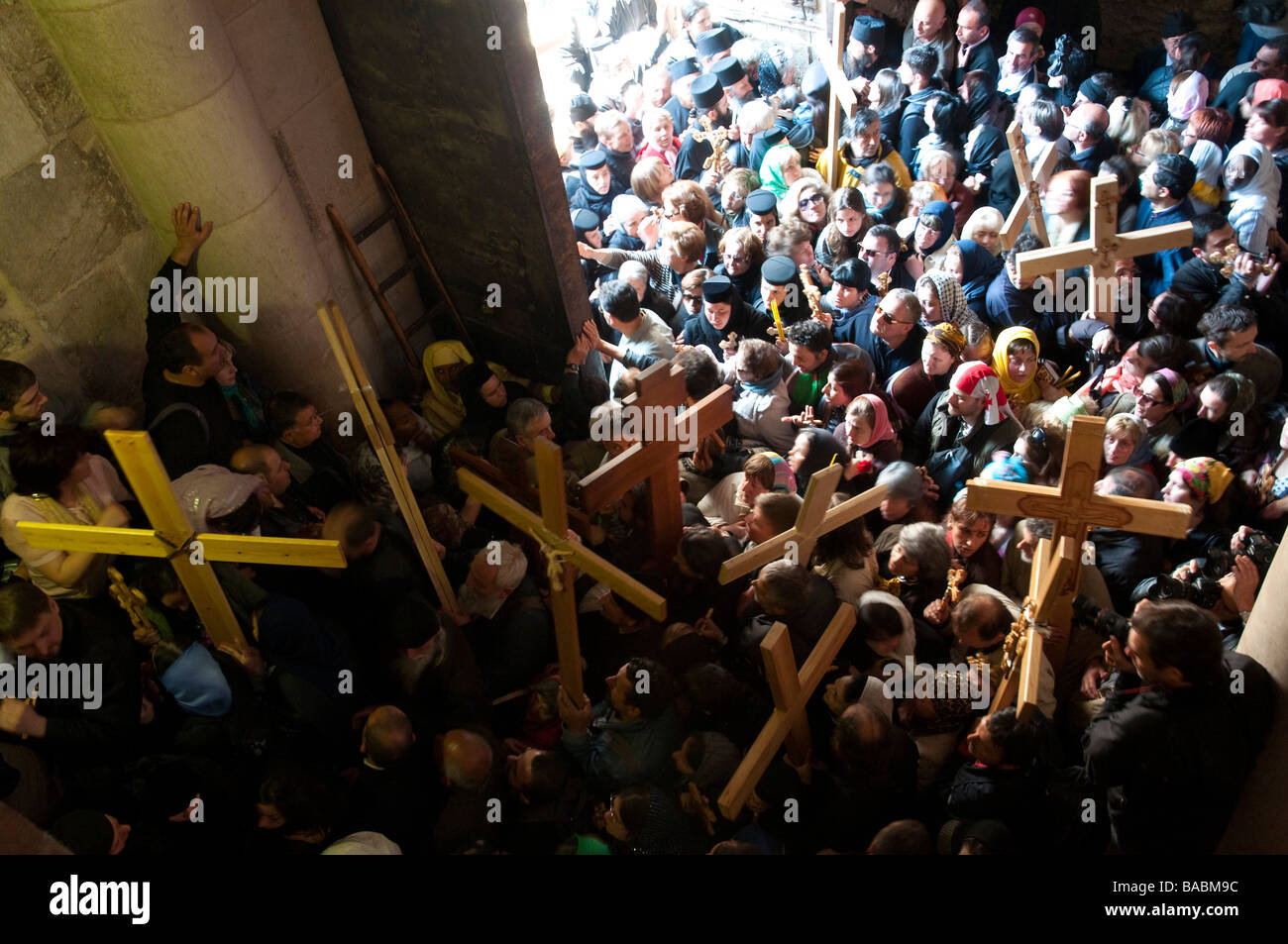 Israel Jerusalem Old city Orthodox Good Friday Processions of the cross ...