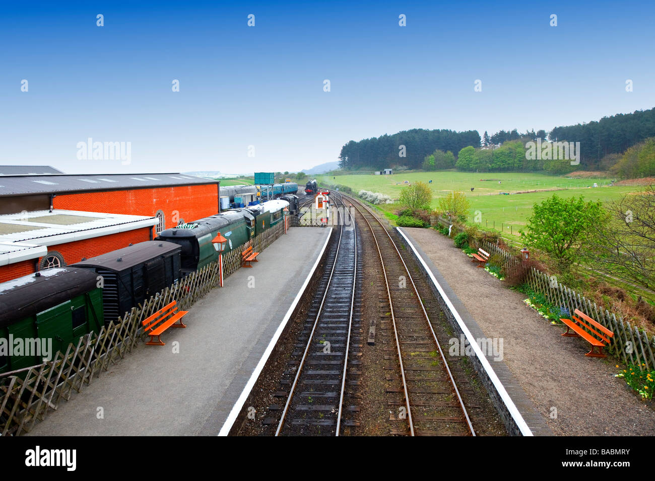 Weybourne Station on the "North Norfolk Railway" known as "The Poppy ...