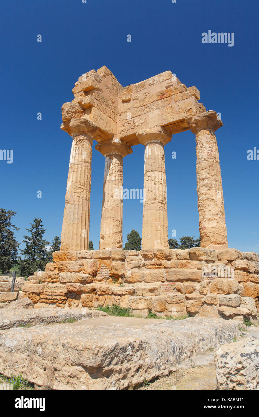 Temple of Dioscuri, Castor and Pollux, Valley of the Temples, Greek ...