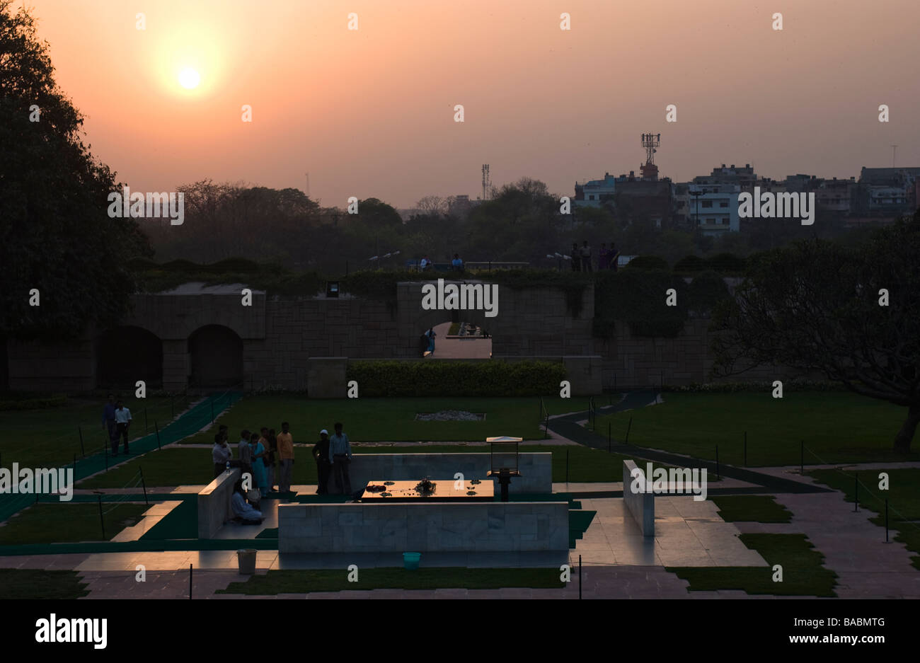Raj Ghat the memorial to Mahatma Gandhi, New Delhi, India Stock Photo ...