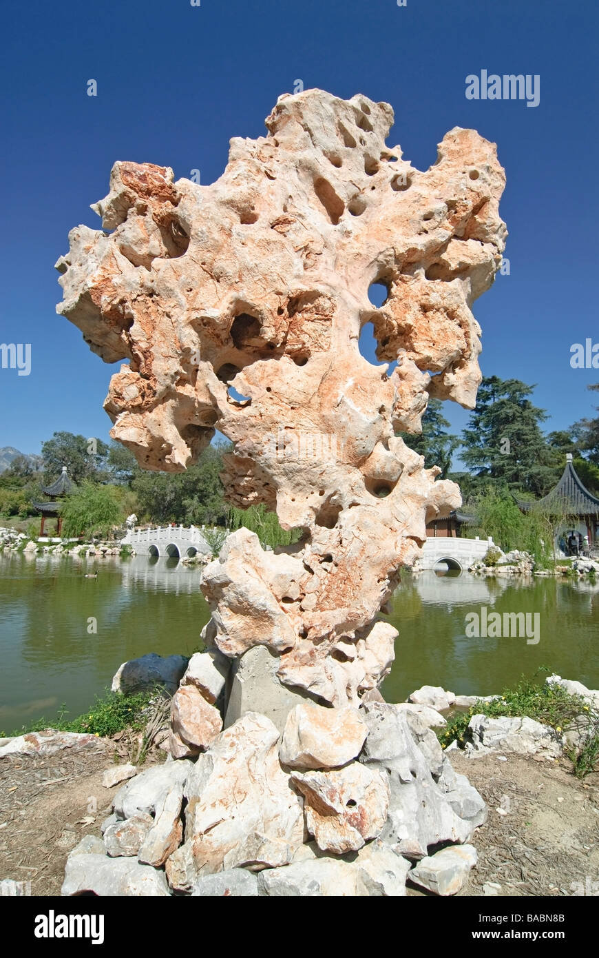 Taihu Rock at the Chinese Garden Stock Photo - Alamy