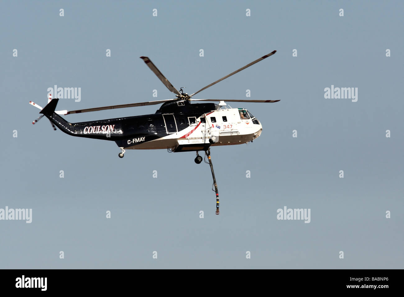 Coulson C FMAY Fire Fighting Helicopter HTK 347 Stock Photo - Alamy