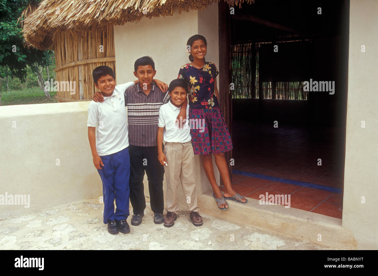 Indigenous maya mayan children group archaeological sites archaeology ...