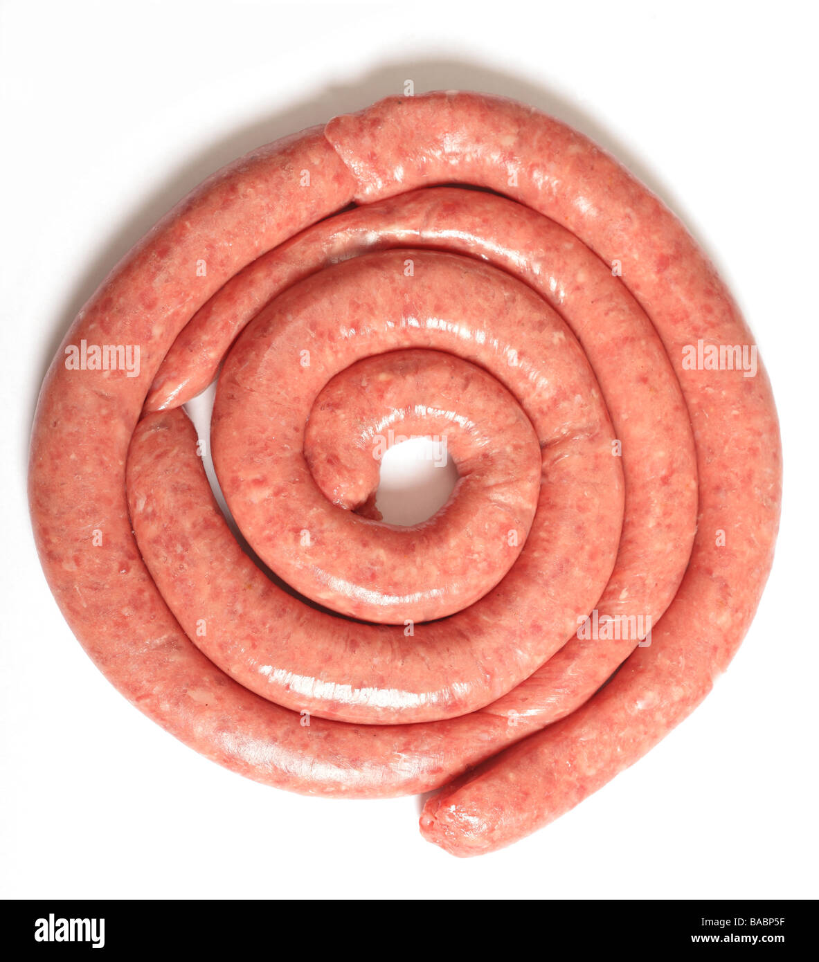 Boerewors South African sausage in its traditional spiral Stock Photo ...