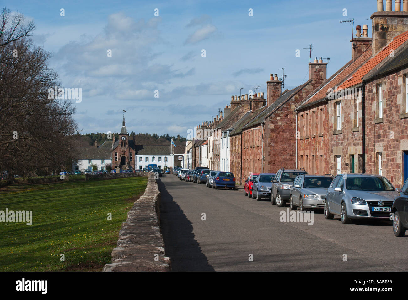 Gifford East Lothian Scotland High Street Stock Photo - Alamy