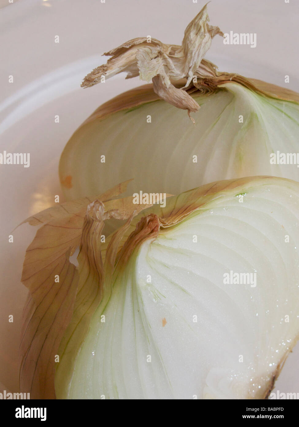 Sliced open onion Stock Photo - Alamy