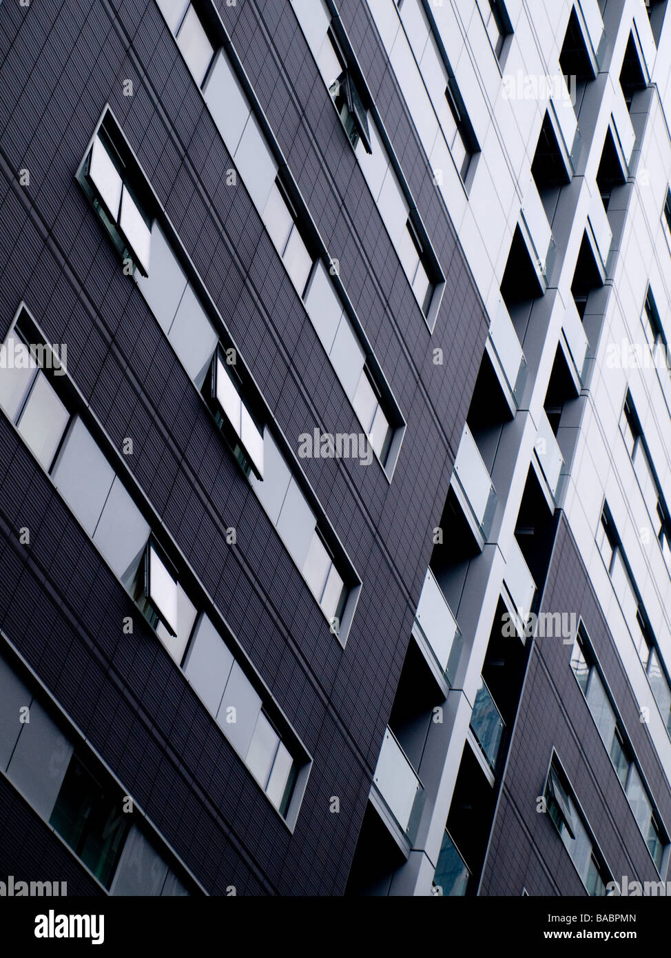 Modern Glass Building Side at a Cool Contemporary Angle Stock Photo - Alamy