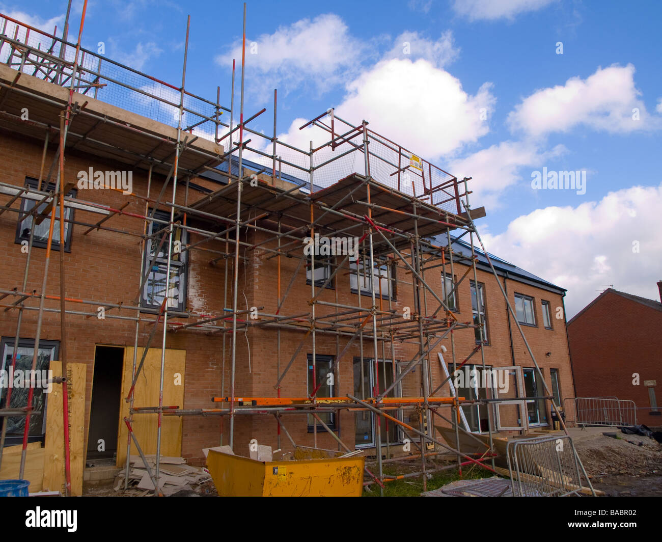 Construction scaffolding brick red hi-res stock photography and images ...