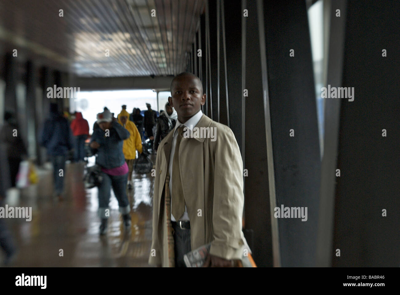 Office worker on his way to work Stock Photo - Alamy