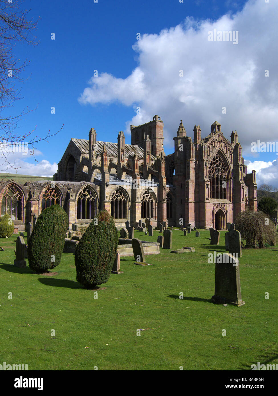 Melrose Abbey, Borders, Scotland Stock Photo - Alamy
