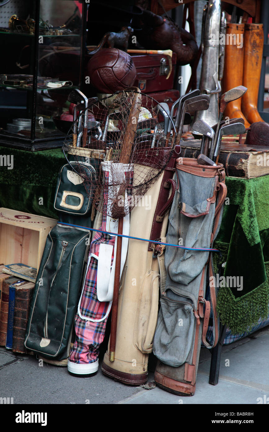 Old Golf Clubs Portobello Road Market in London Stock Photo - Alamy