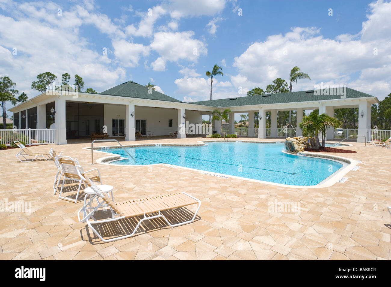 Architecture, Custom Homes, Florida, Community Amenities Stock Photo ...