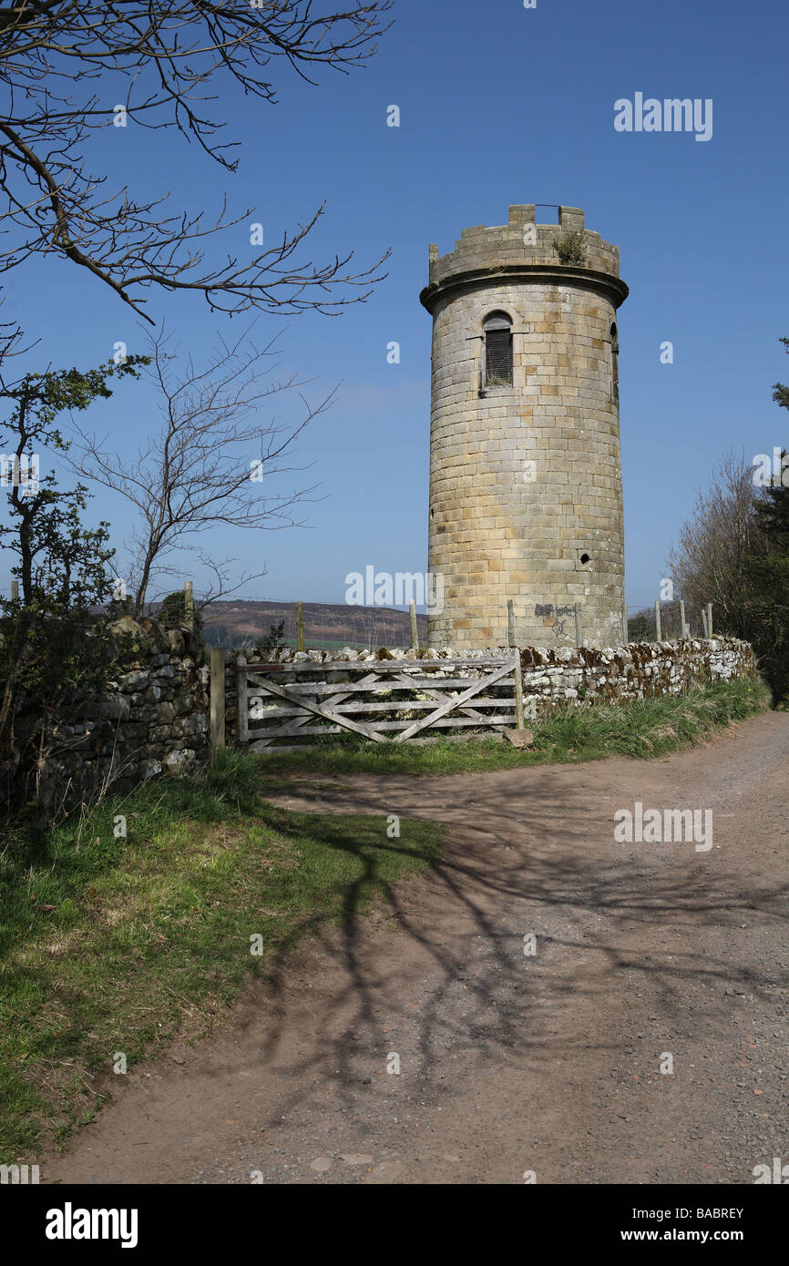 Sharpe's Folly Rothbury Stock Photo - Alamy