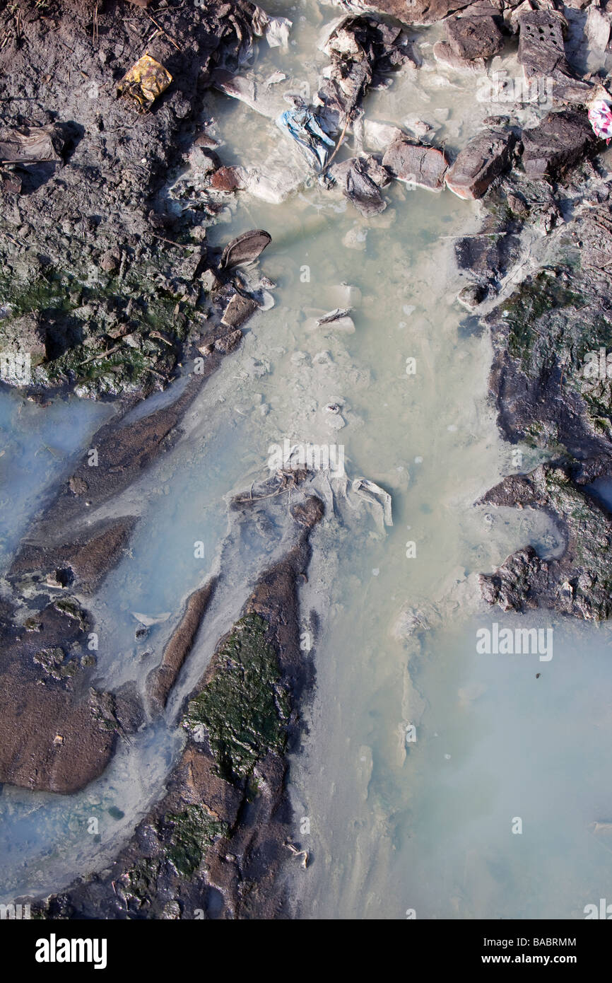 A highly polluted stream in Hangdang, Northern China Stock Photo - Alamy