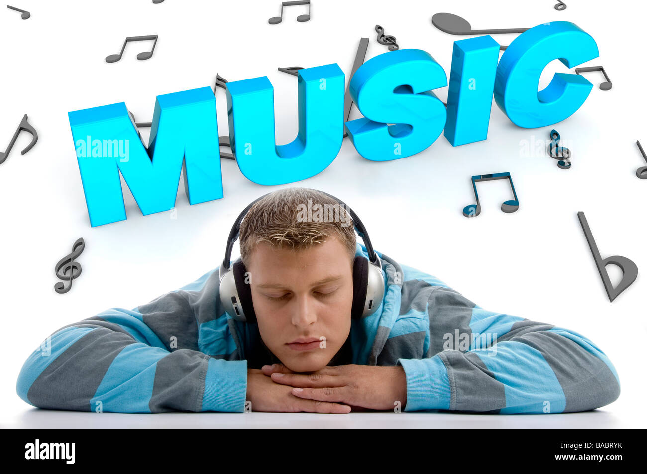 3d man music hi-res stock photography and images - Alamy