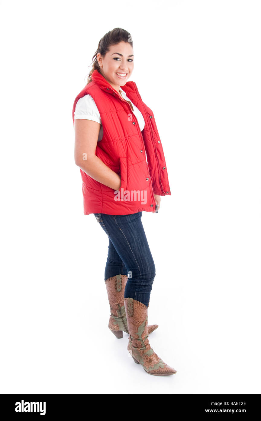 standing model looking at camera Stock Photo - Alamy