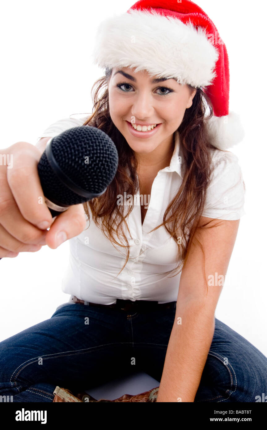 Wearing hat microphone hi-res stock photography and images - Alamy