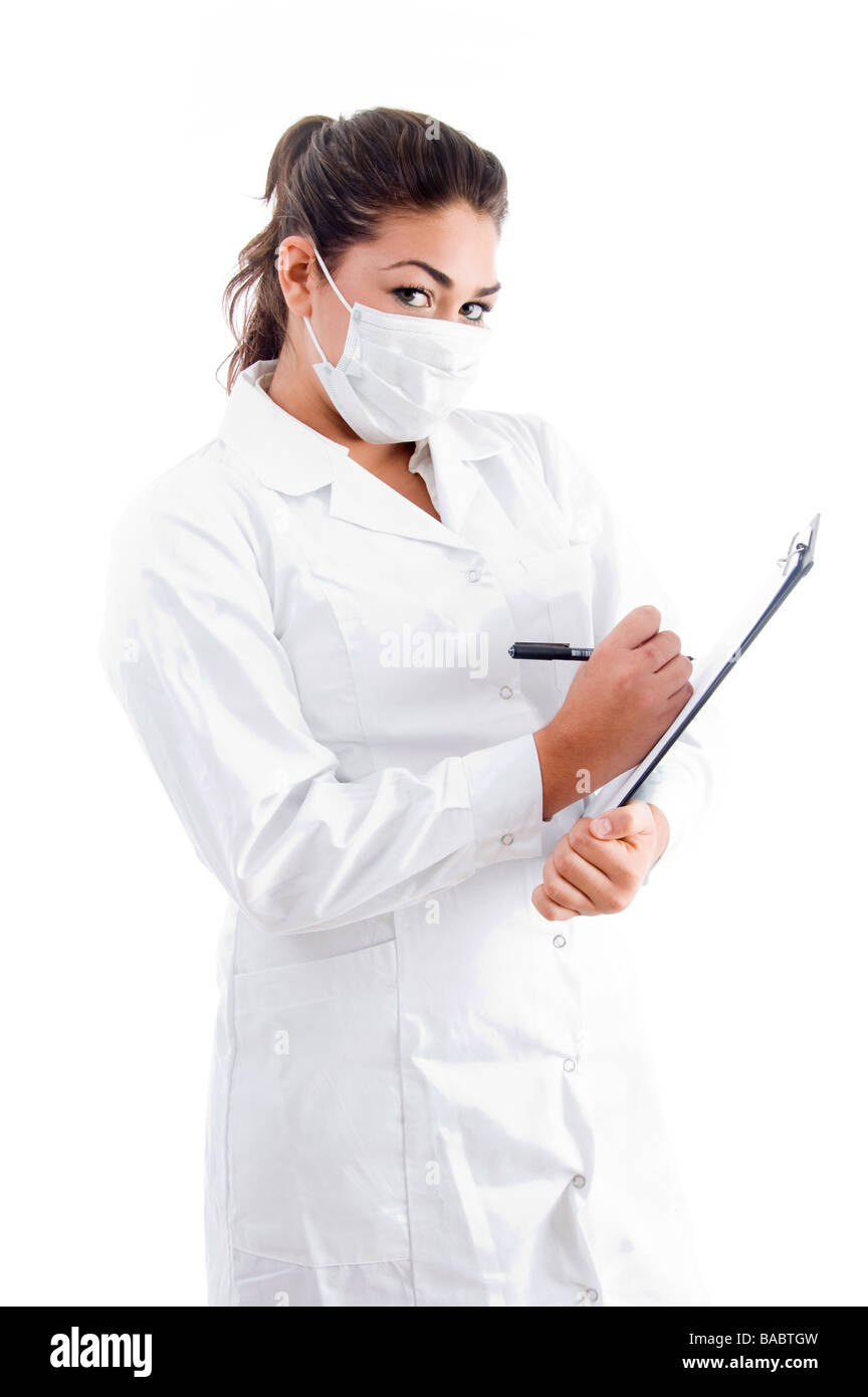 female doctor writing medical prescription Stock Photo - Alamy