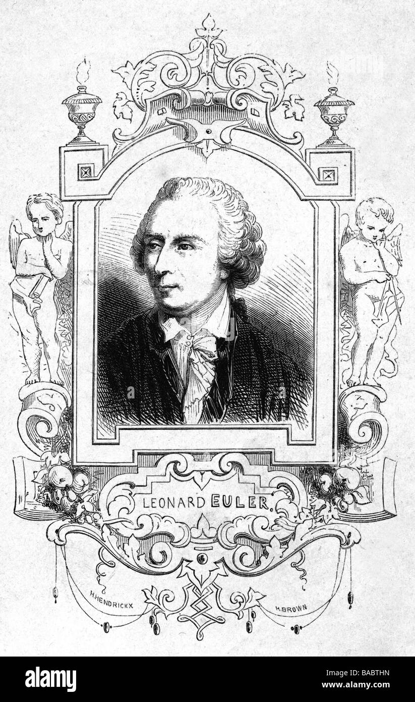Leonhard Euler Mathematician Portrait High Resolution Stock Photography ...