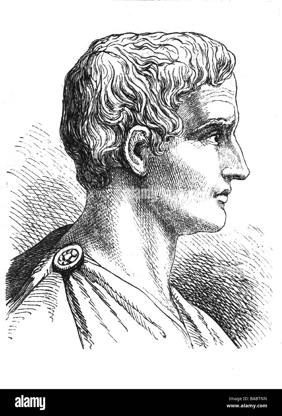 Livy Titus Livius Circa 59 Bc 17 Ad Roman Historian Portrait Wood Engraving 19th