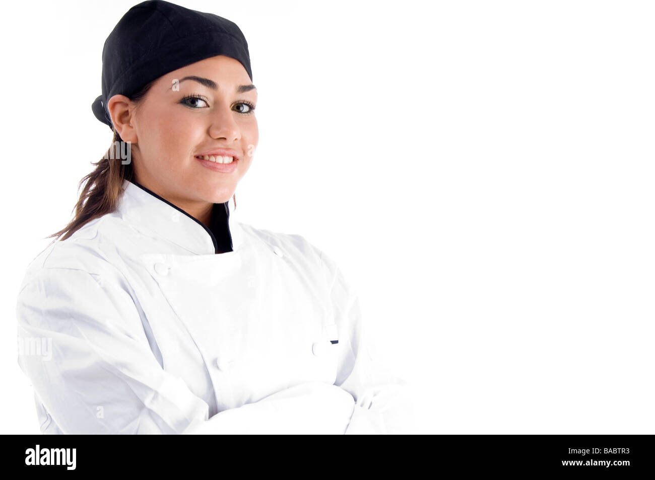 Beautiful female chef Cut Out Stock Images & Pictures - Alamy