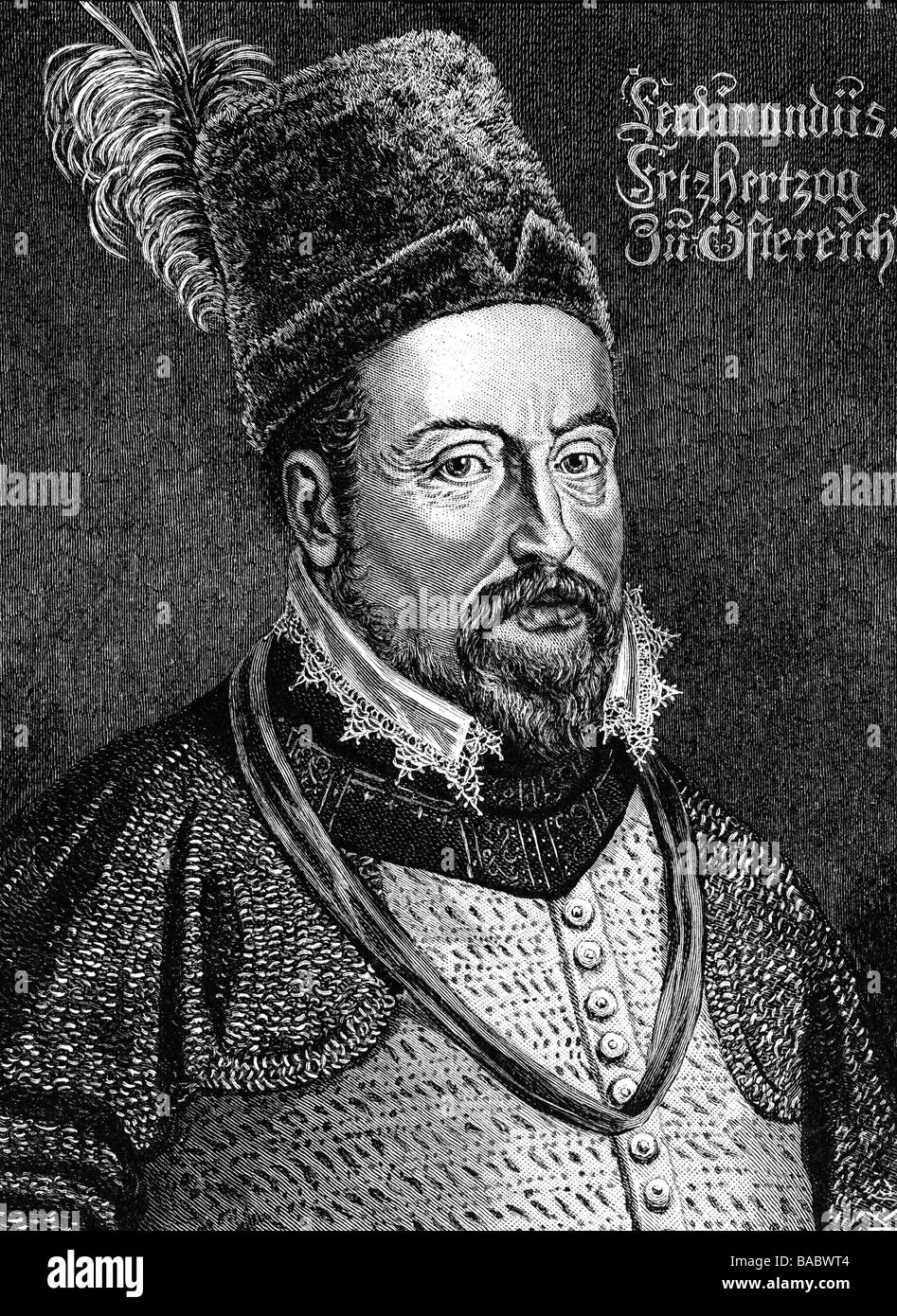 Ferdinand II, 9.9.1578 - 15.2 1637, Holy Roman Emperor, portrait, wood ...