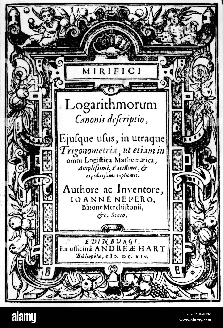 Napier, John, (Neper), 1550 - 4.4.1617, Scottish scientist (mathematist ...
