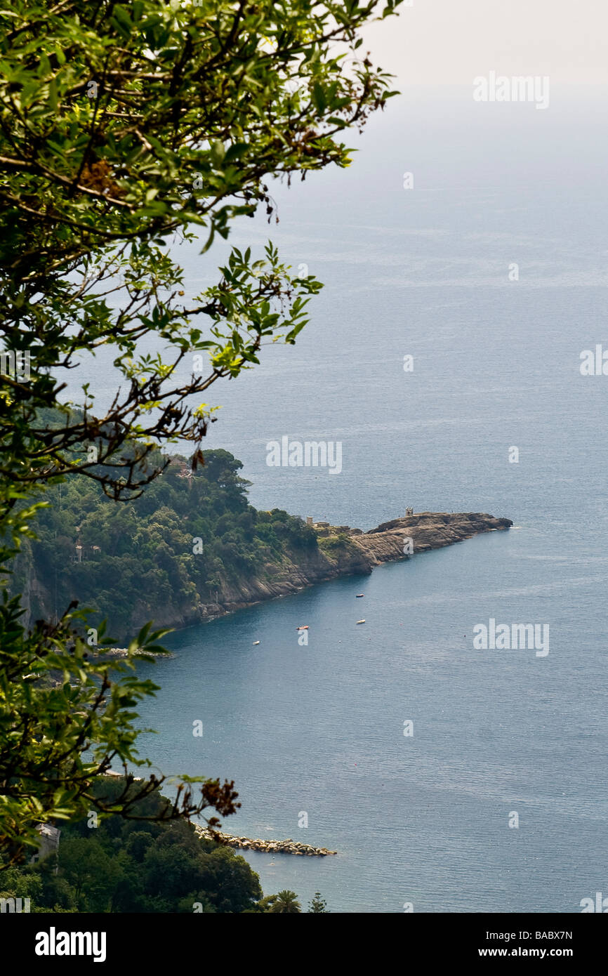Punta Chiappa Camogli Riviera of Levant Province of Genoa Italy Stock ...