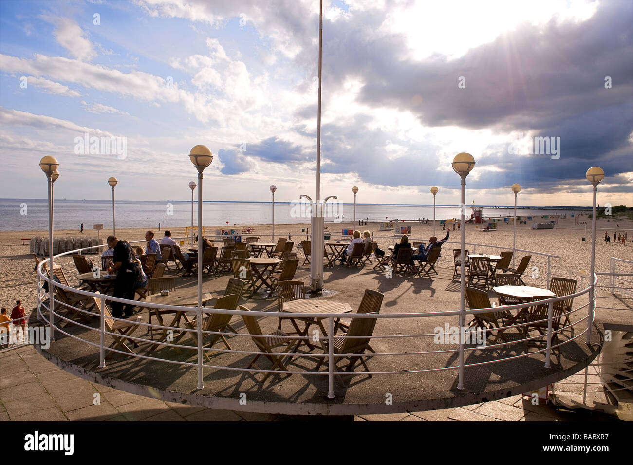 Estonia (Baltic States), Parnu, the country main seaside resort, Ranna ...