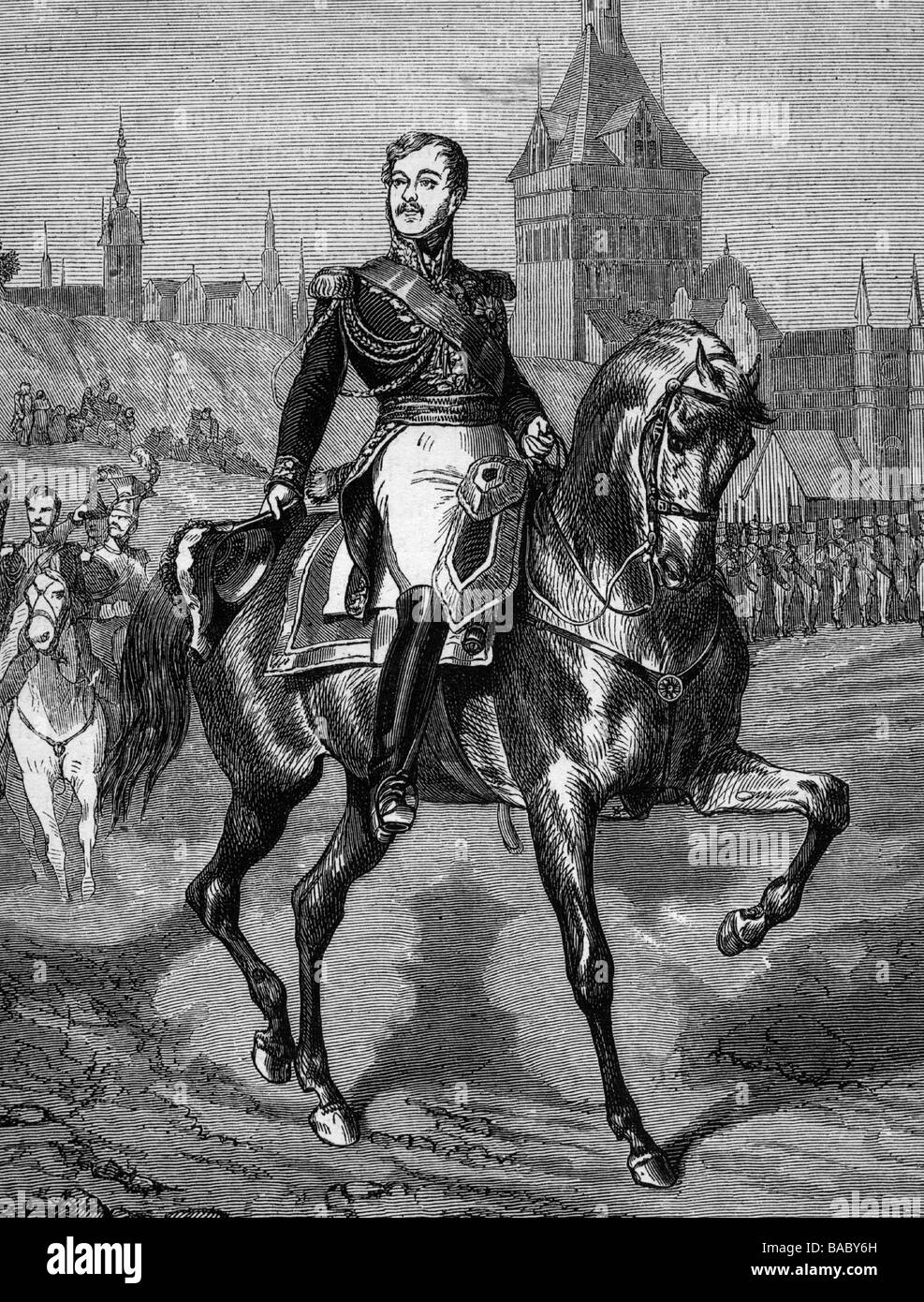 Rapp, Jean, 26.4.1771 - 8.11.1821, French general, equestrian image ...