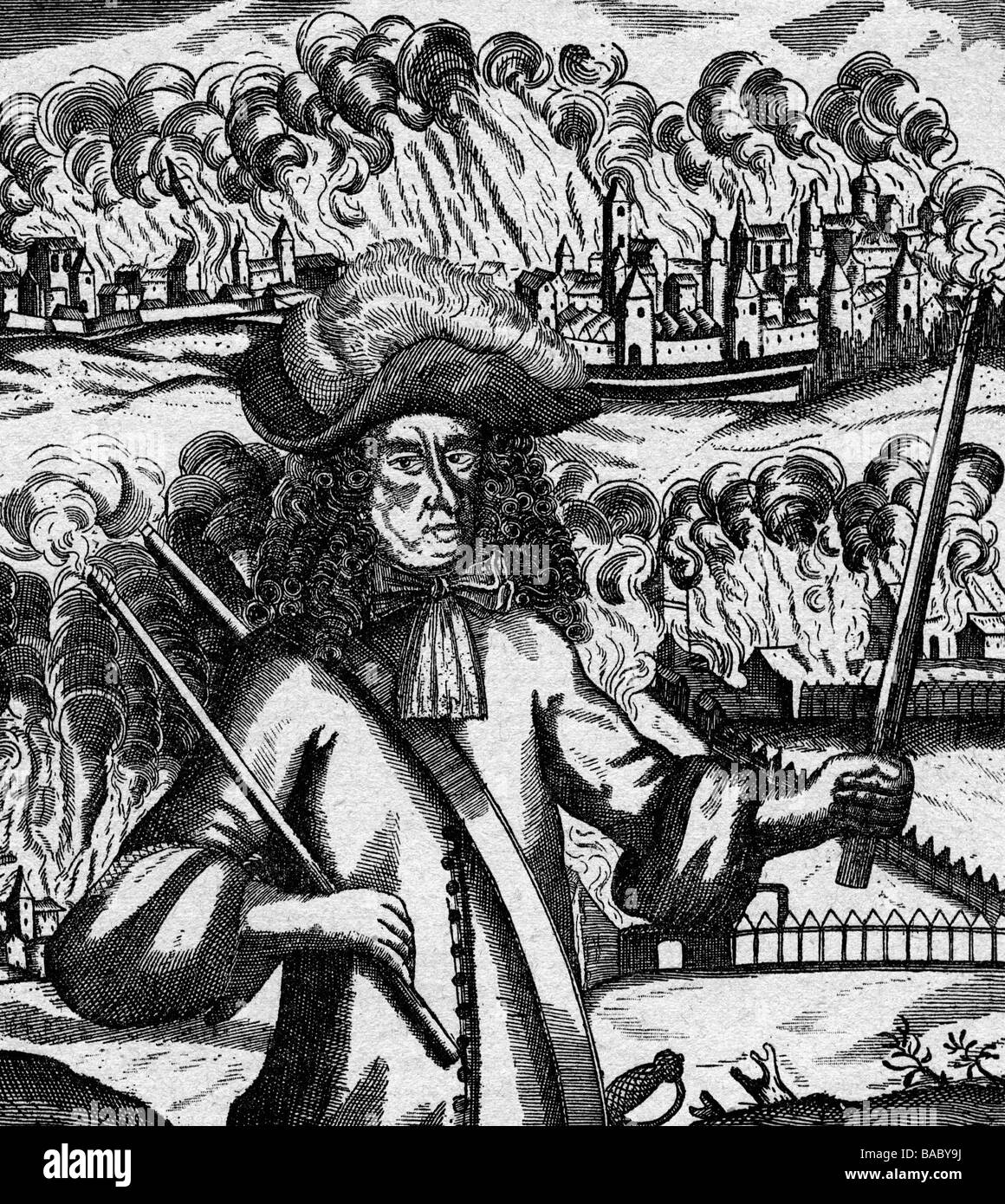 Melac, Ezechiel du Mas, Comte de, circa 1630 - 10.5.1704, French ...