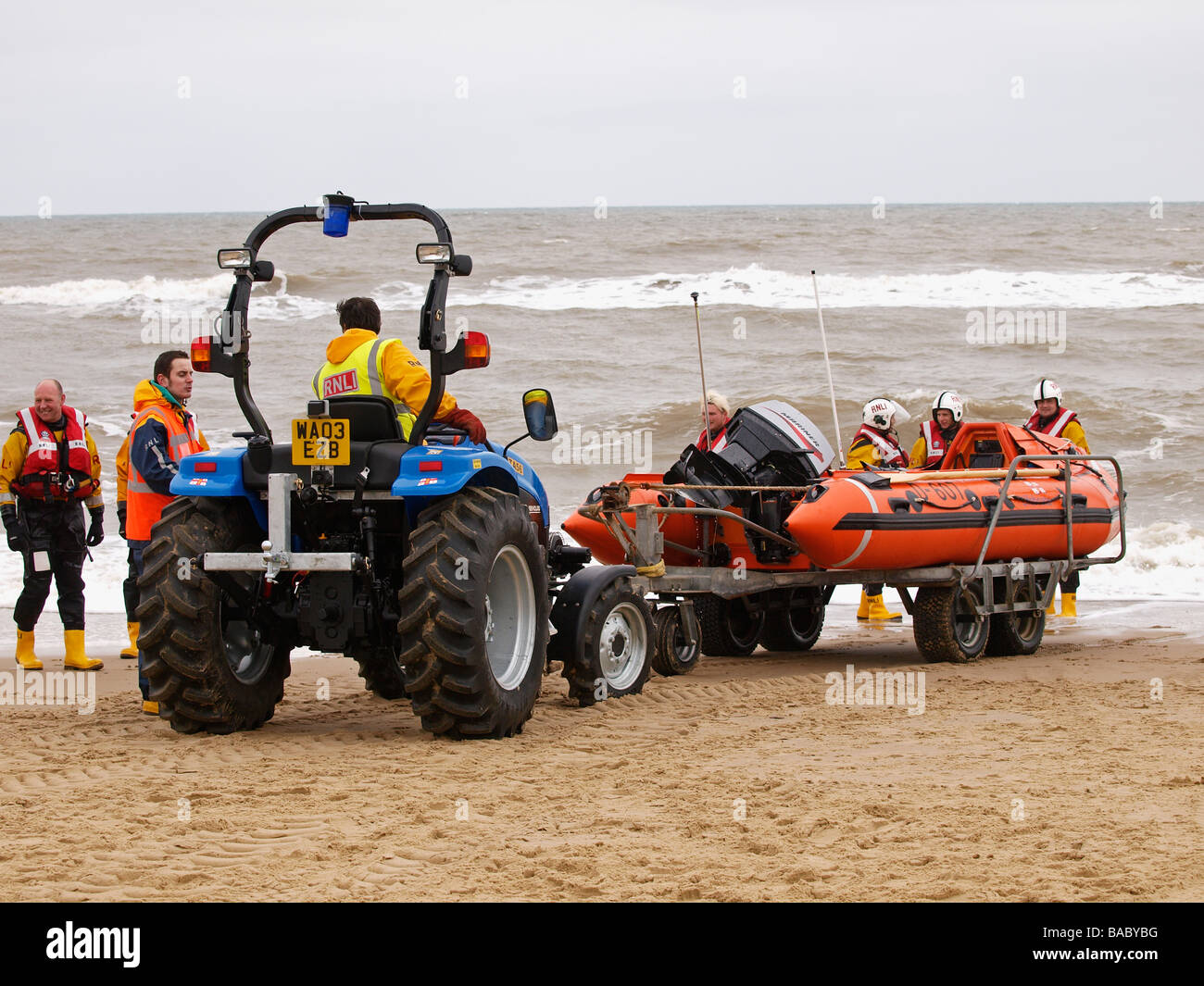 Launching rnli class inshore lifeboat hi-res stock photography and ...