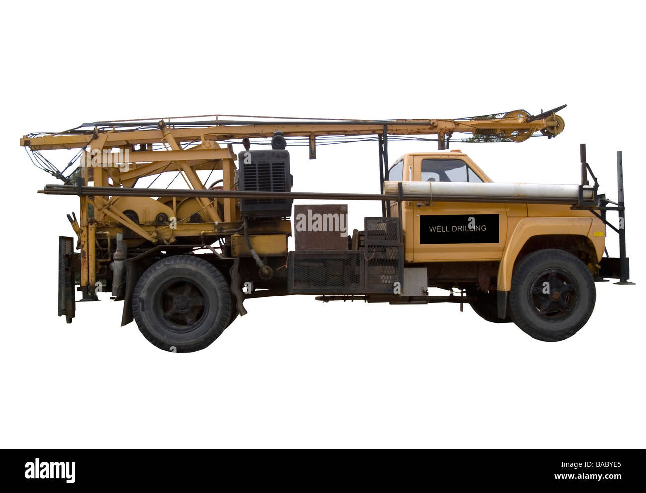 Drilling of the well Cut Out Stock Images & Pictures - Alamy