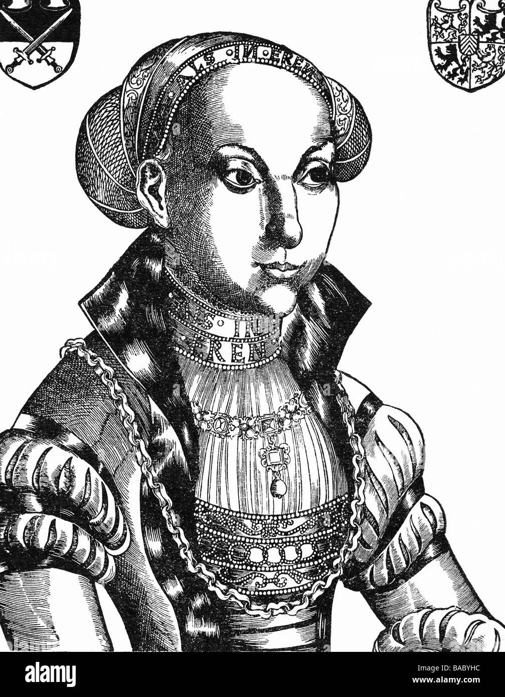 Sybille of Cleves, 12.1.1512 - 21.2.1554, Electress of Saxony 1532 ...