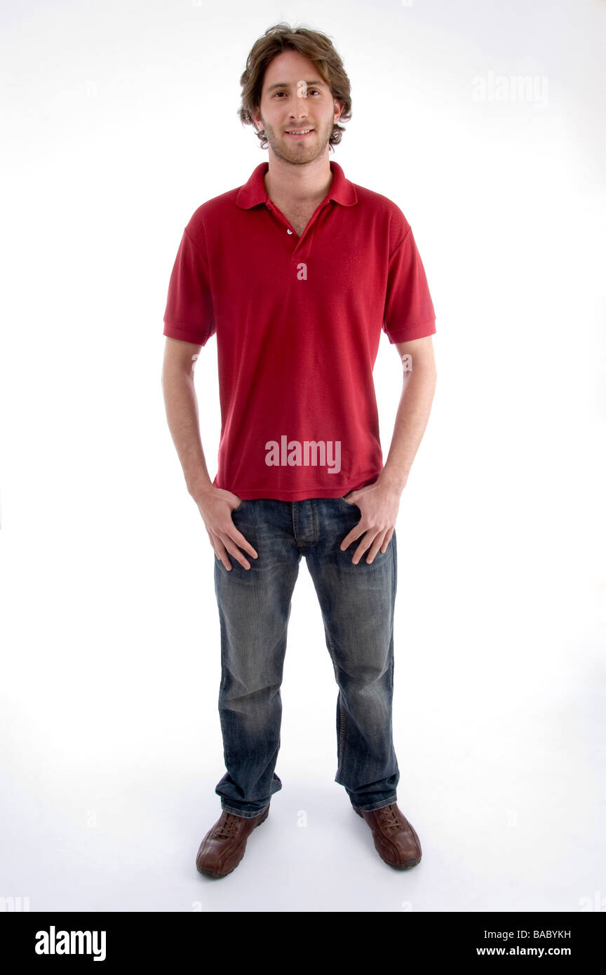 standing young man looking at you Stock Photo - Alamy