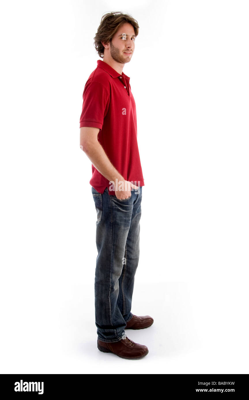 Side view adult male Cut Out Stock Images & Pictures - Alamy