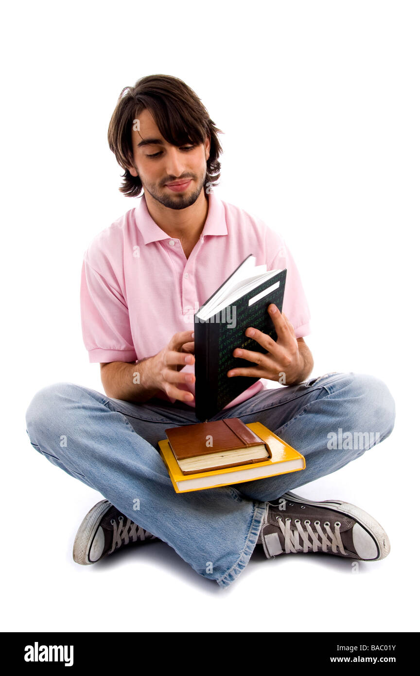 Handsome guy student studying Cut Out Stock Images & Pictures - Alamy