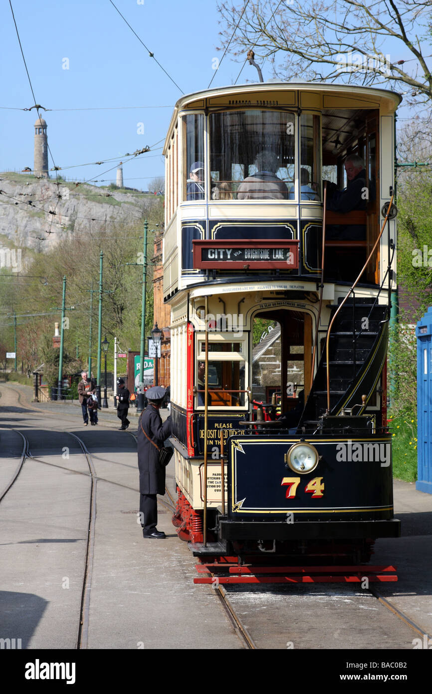 Crich Tramway Museum, Crich, Derbyshire, England, U.K Stock Photo - Alamy