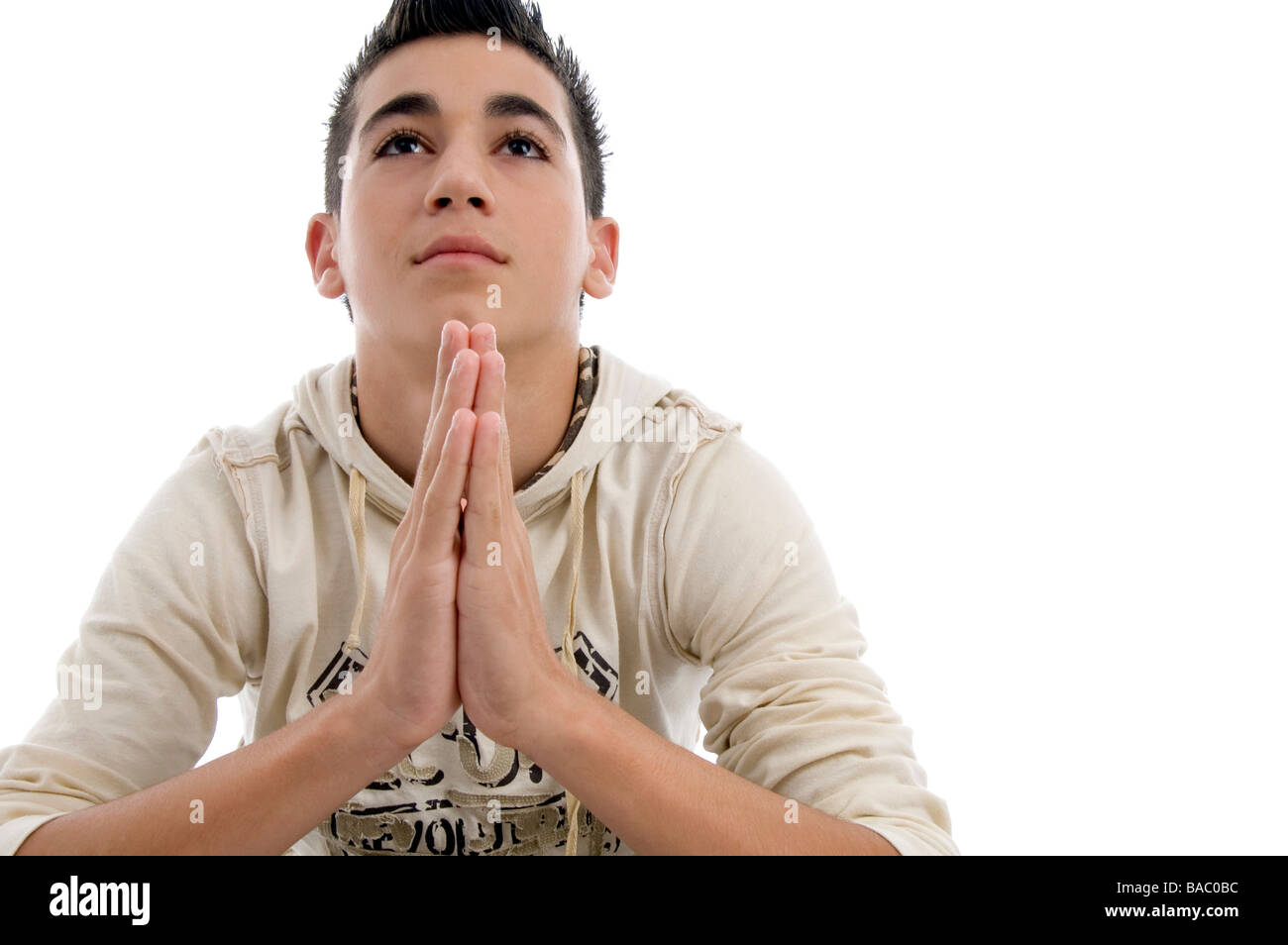 praying young boy Stock Photo - Alamy