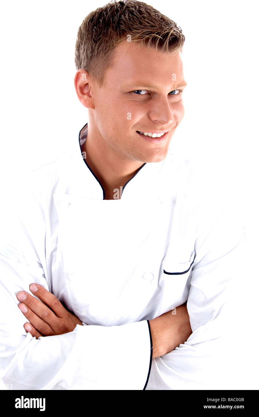 Handsome chef crossed arms posing hi-res stock photography and images ...